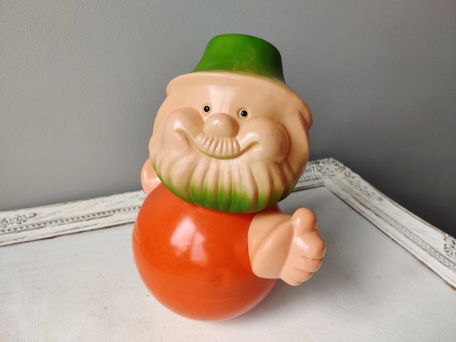 Very Rare Large Roly-poly Toy, Soviet Russian, Celluloid Plastic Doll ...