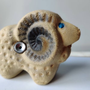 Soviet Rubber Ram, Vintage Metal Squeak Toy From the 60's, Collectible ...