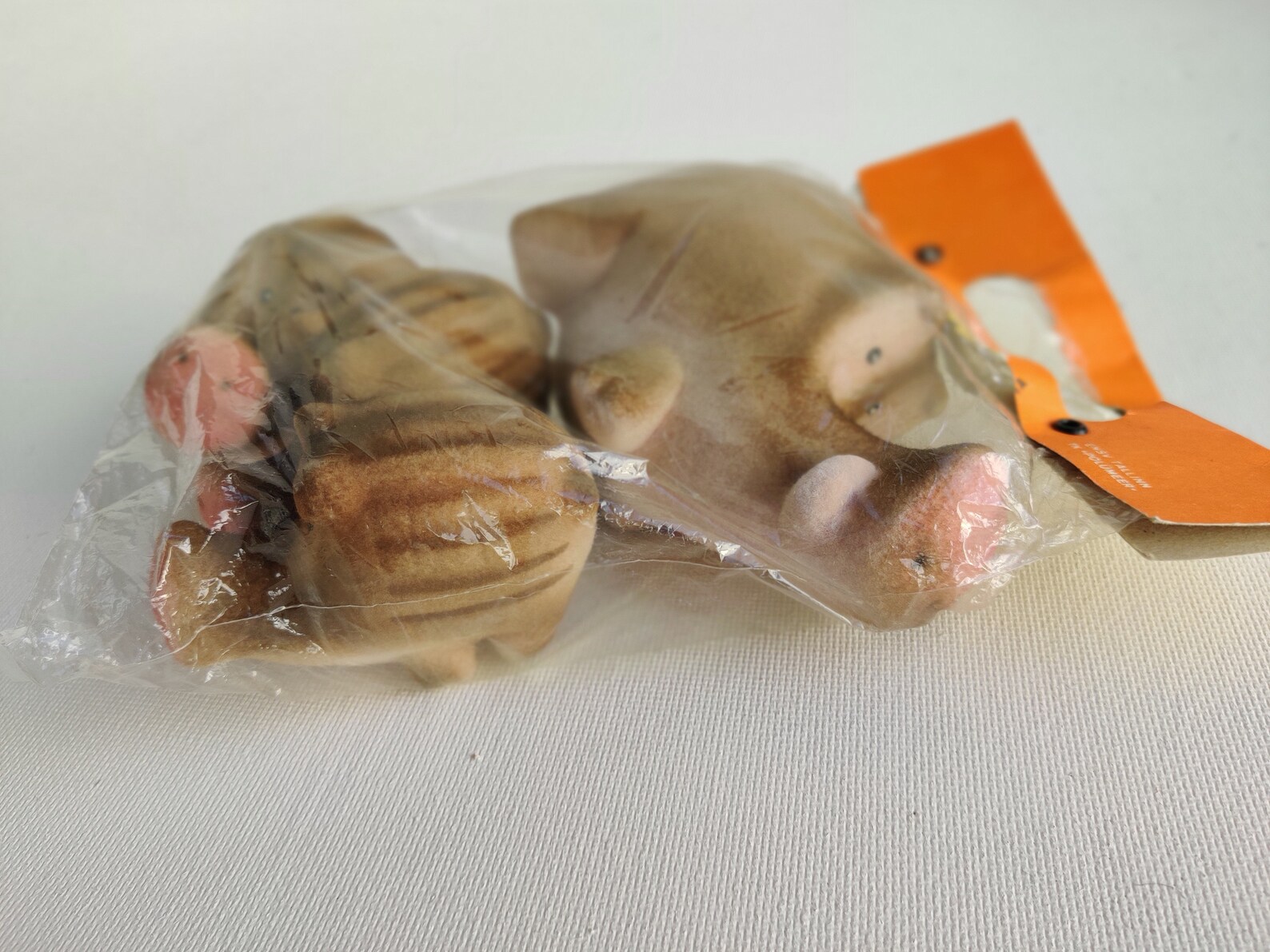 Rare Soviet Flocked Boar and 3 Cubs Toys in Original Sealed Package ...