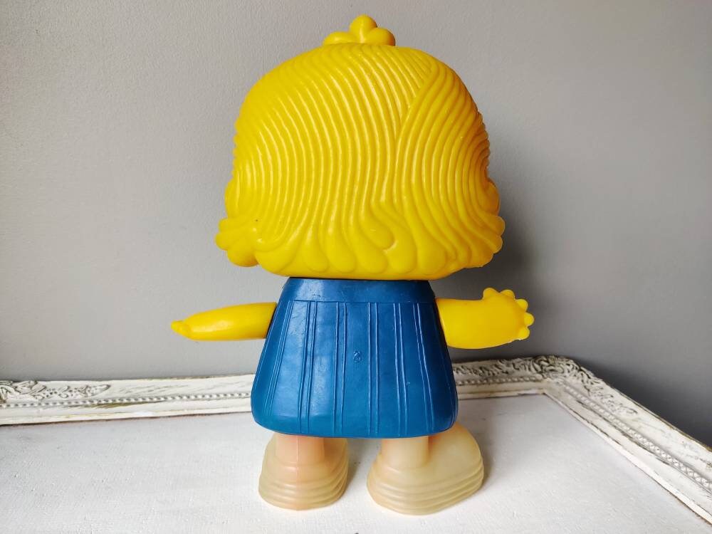 70's Vintage Large Doll Girl Toy, Plastic, 30 Cm/12 Inc, Moving Body ...