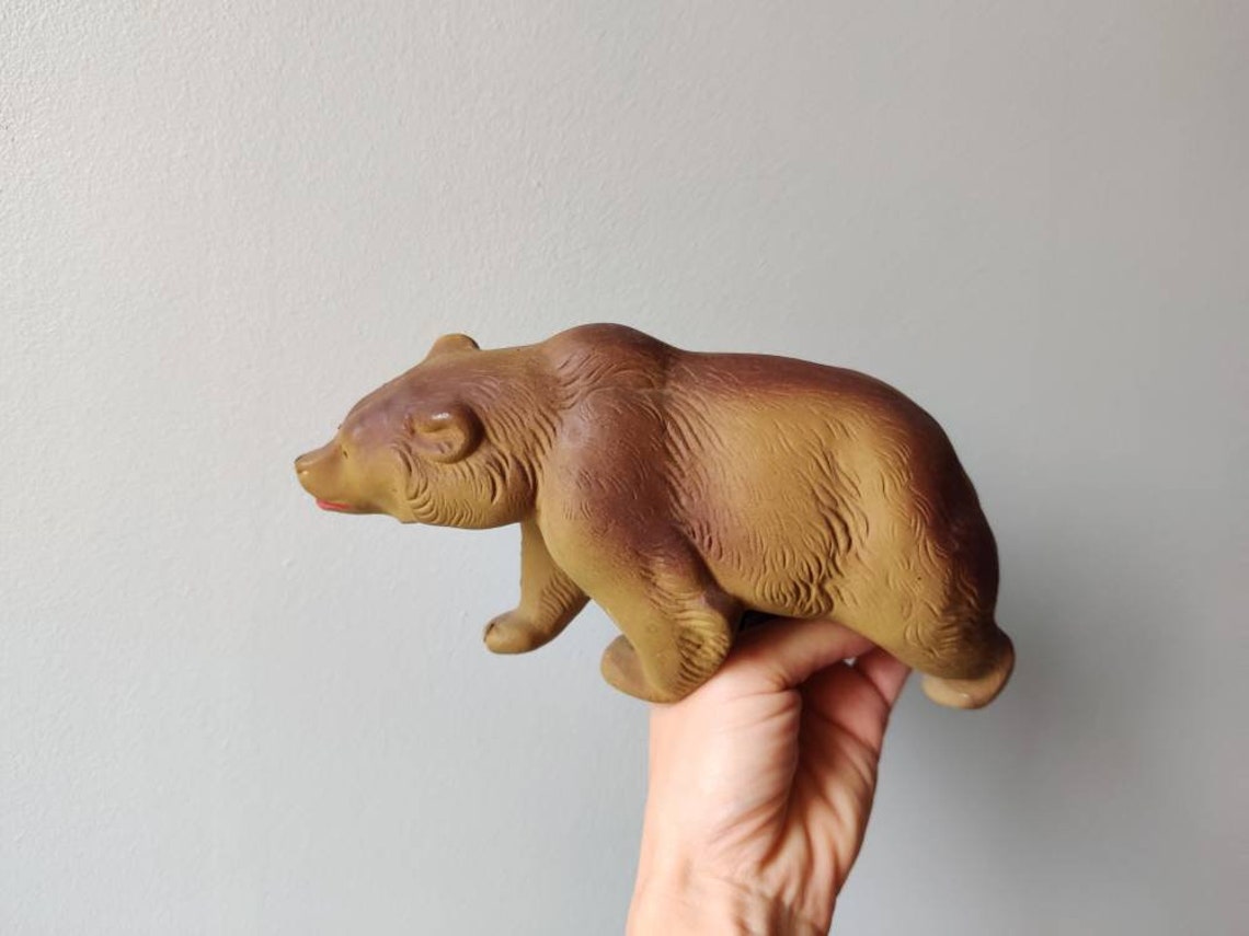 Very Rare Rubber Squeak Soviet Bear Toy 1950-1960 Real - Etsy