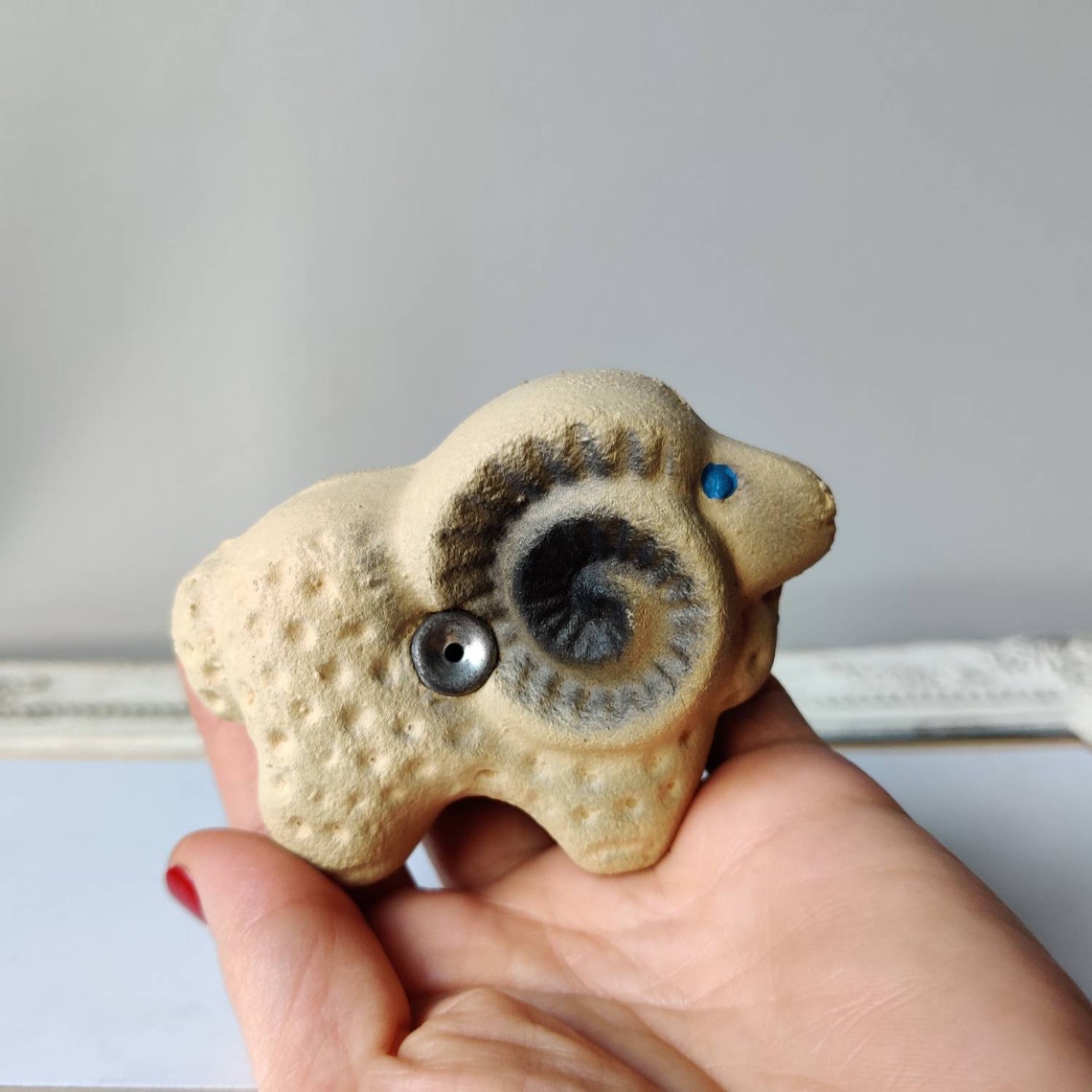 Soviet Rubber Ram Vintage Metal Squeak Toy From the 60's - Etsy