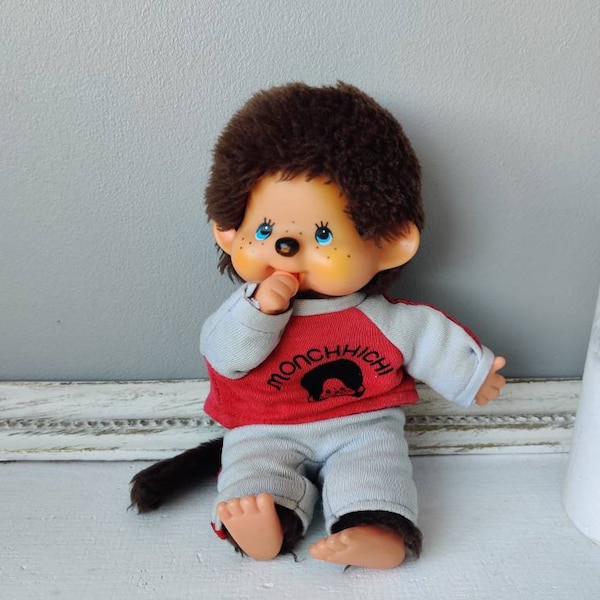 Monchichi Monkey Vintage Doll - Etsy