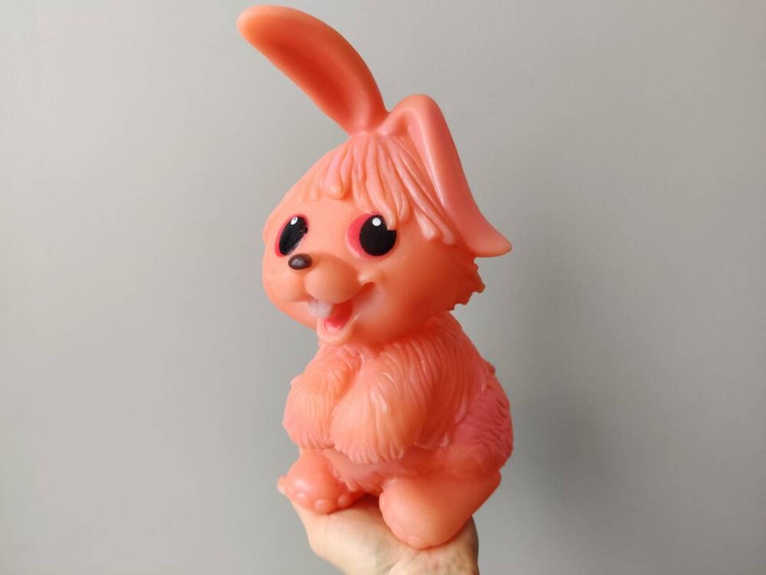 Big Soviet Vintage Rubber Rabbit Bunny Hare Toy Early - Etsy