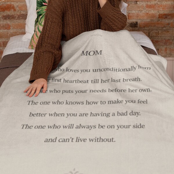 Blanket With Poem - Etsy