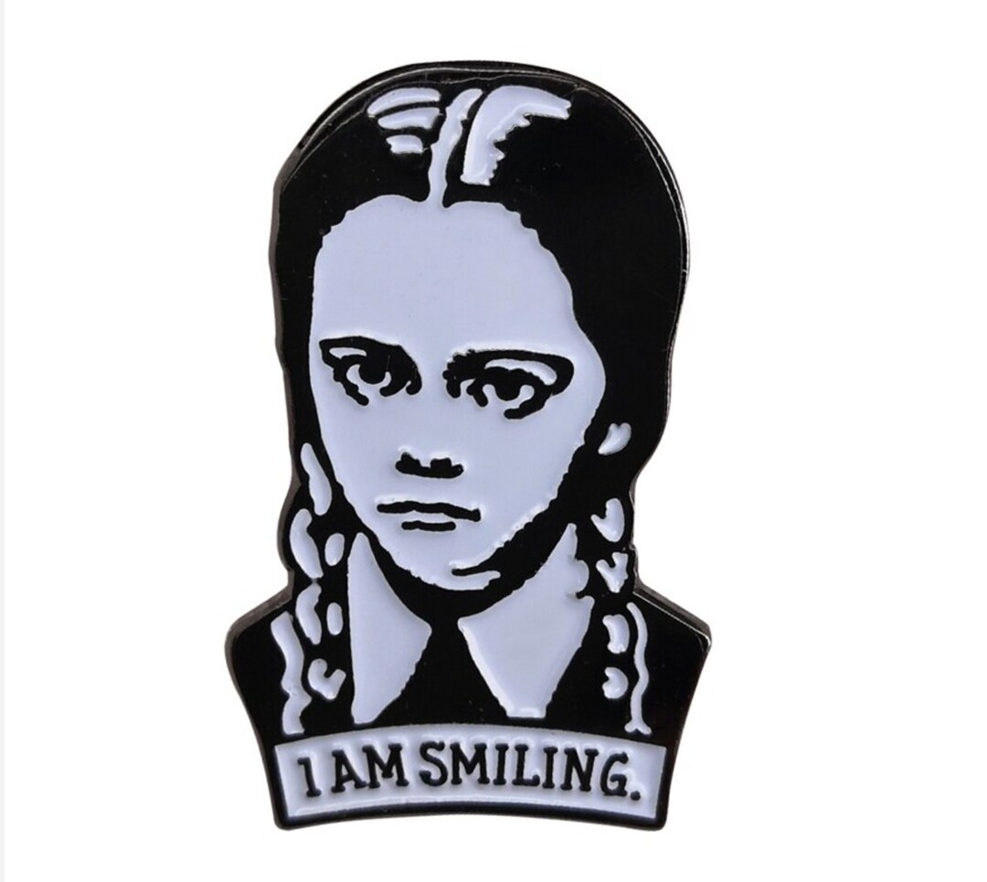 Wednesday Addams I Am Smiling Pin Adams Family Enamel Pin - Etsy UK