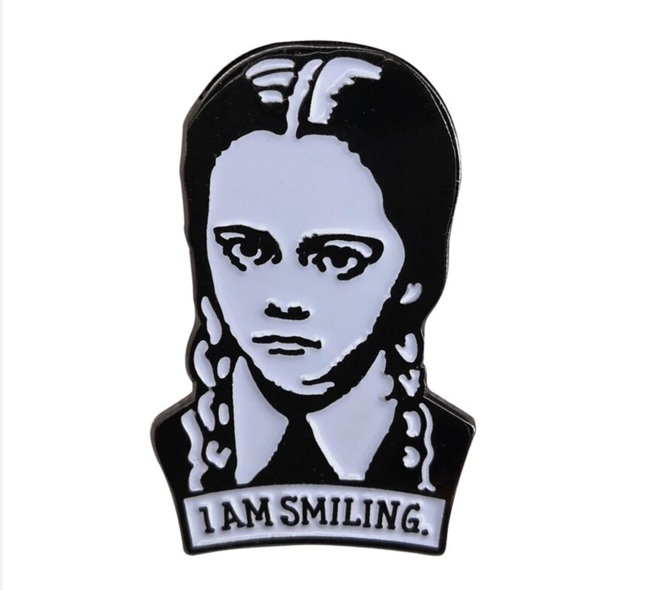Wednesday Addams I Am Smiling Pin Adams Family Enamel Pin - Etsy UK