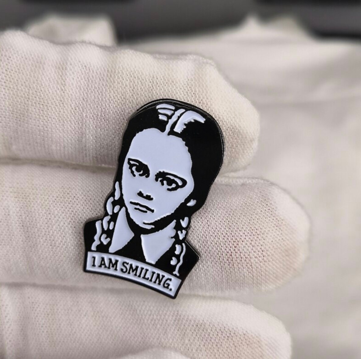 Wednesday Addams I Am Smiling Pin Adams Family Enamel Pin - Etsy UK