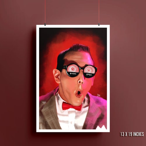 Pee Wee's Playhouse Parody Painting Print - Etsy