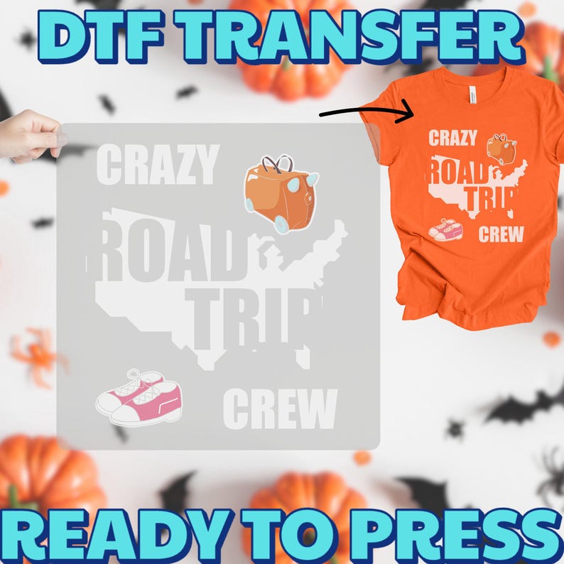 Road Trip Squad Heat Press, Adventure Road Trip DTF Transfer, DTF ...