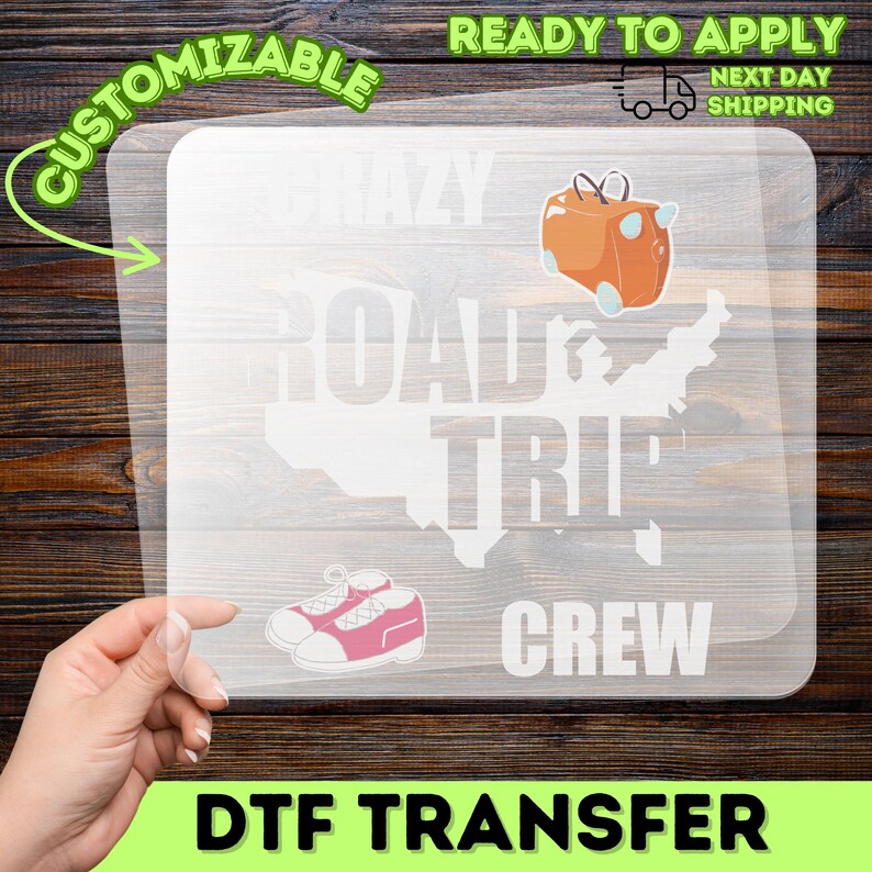 Road Trip Squad Heat Press, Adventure Road Trip DTF Transfer, DTF ...