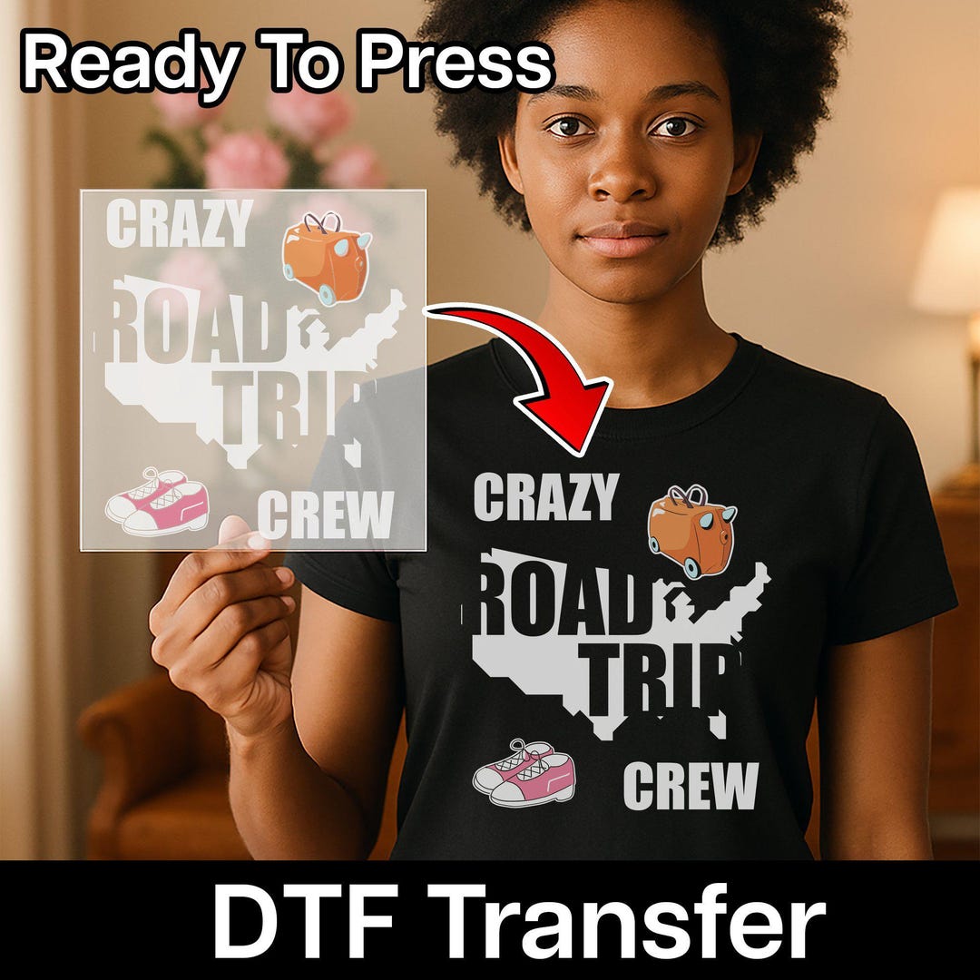 Road Trip Squad Heat Press, Adventure Road Trip DTF Transfer, DTF ...