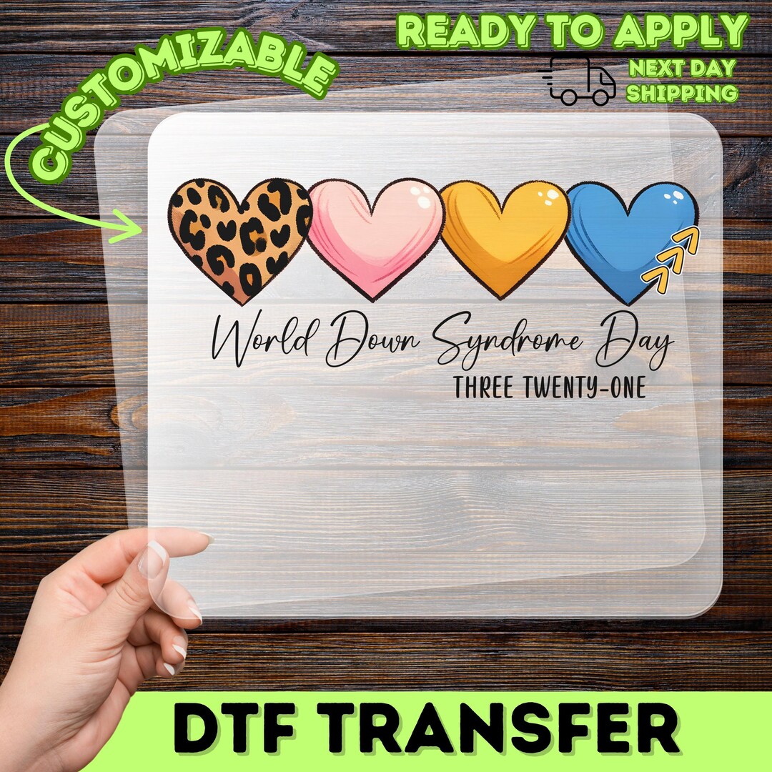Down Syndrome Awareness DTF, Choose Kindness With Colorful Heart Ready ...