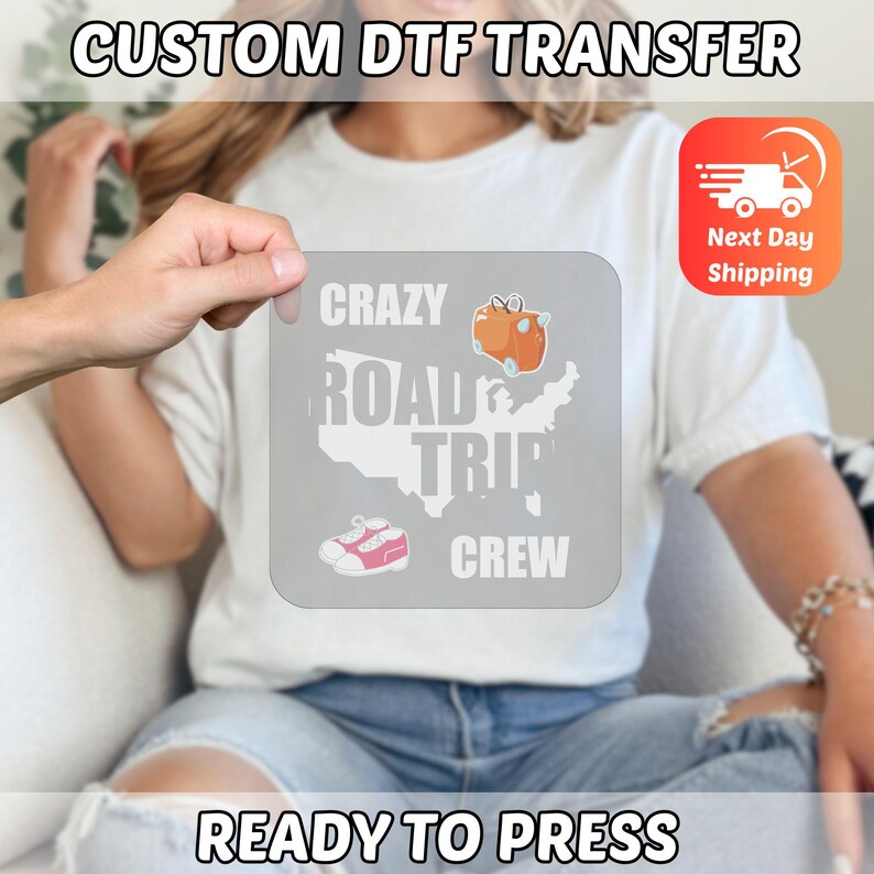 Road Trip Squad Heat Press, Adventure Road Trip DTF Transfer, DTF ...