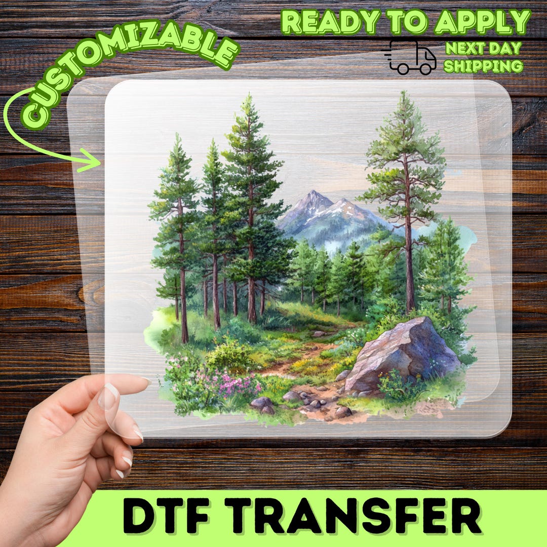 Cute Nature Adventure DTF Transfer for Outdoor Enthusiasts & Hikers ...
