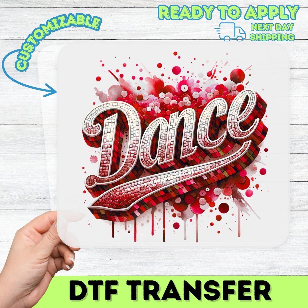 Vibrant Disco Dance DTF Transfer Ready to Press for Celebration T ...