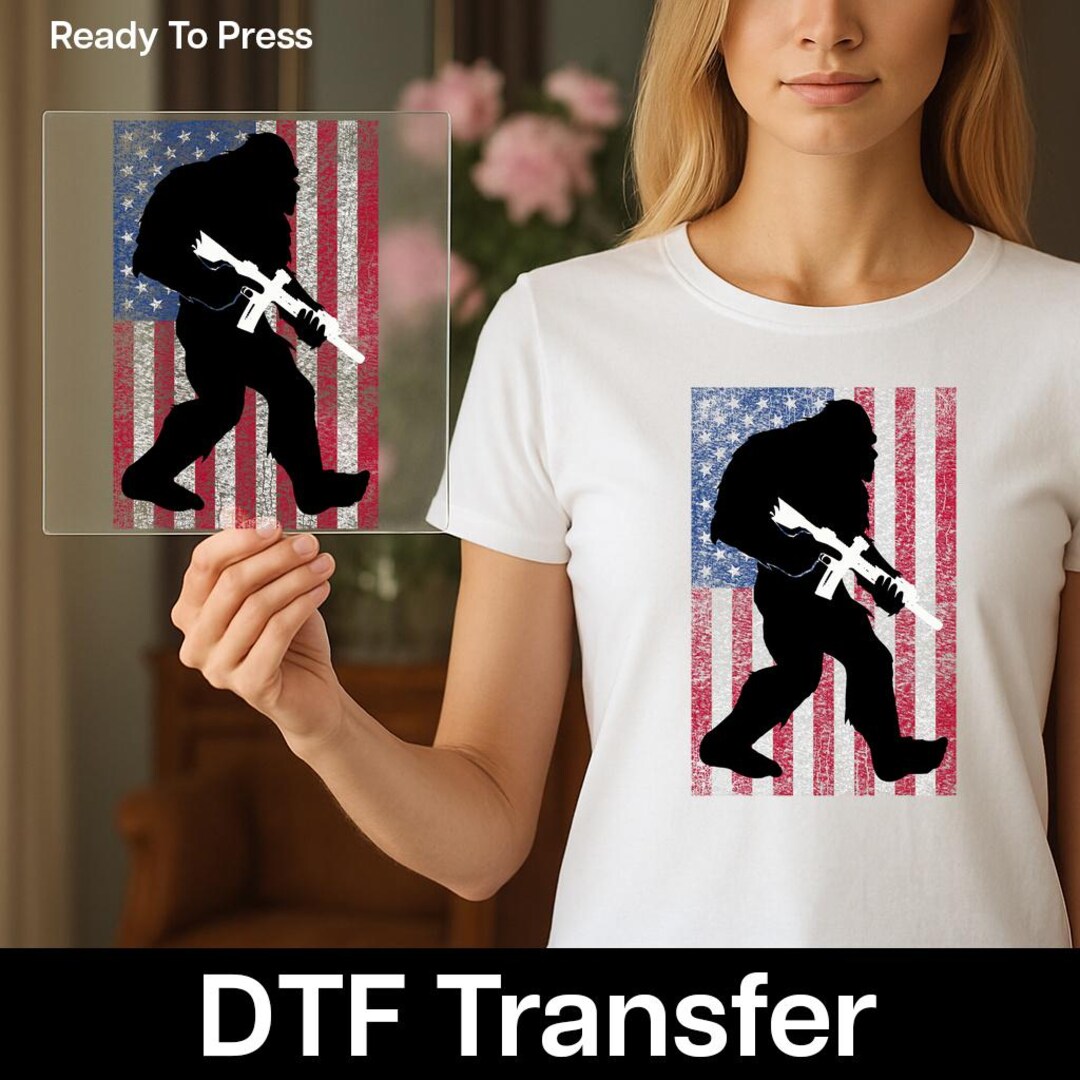 Funny Military Graphic DTF Transfer Ready to Press for Patriotic T ...