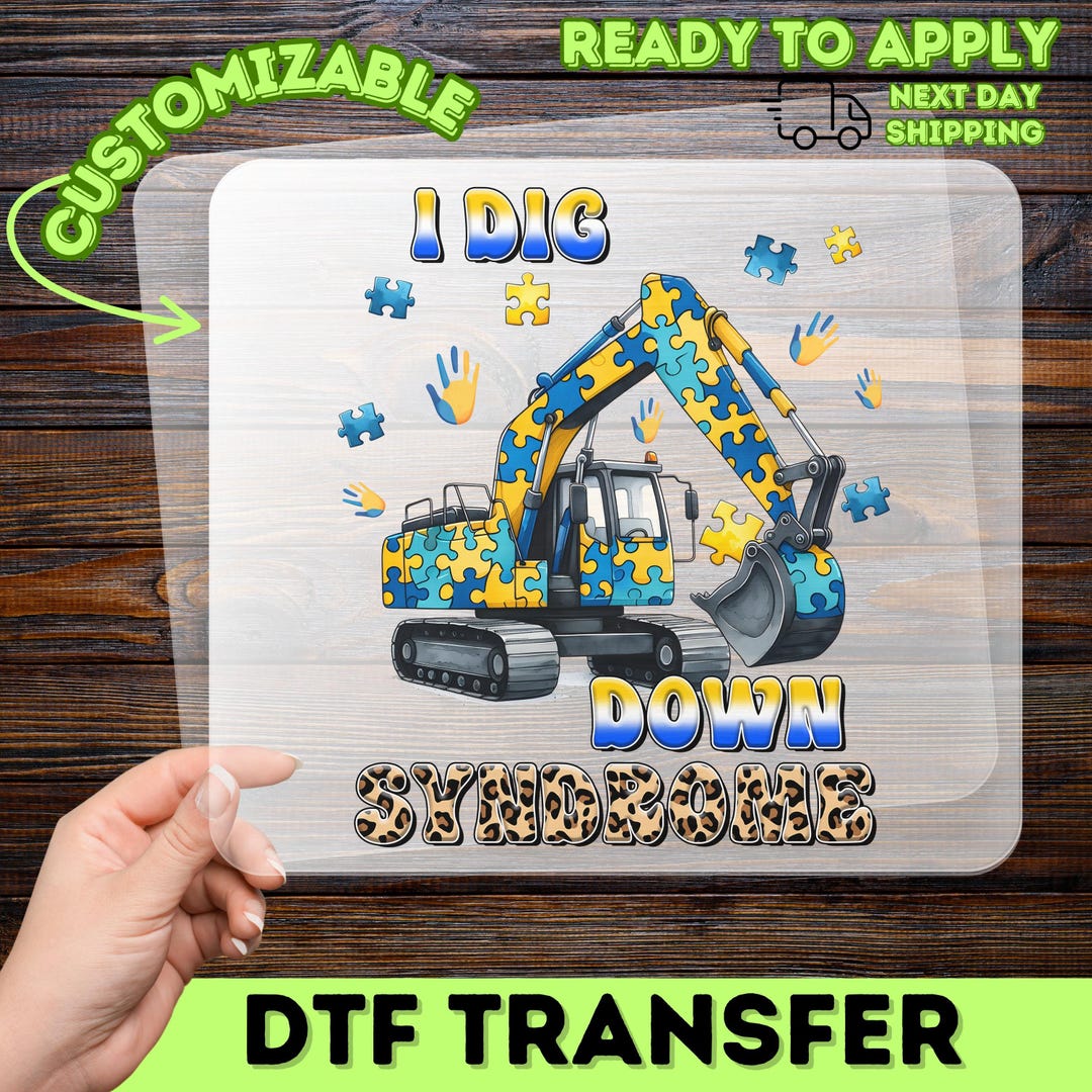 I Dig Down Syndrome Shirt, Autism Awareness Excavator Puzzle Piece ...