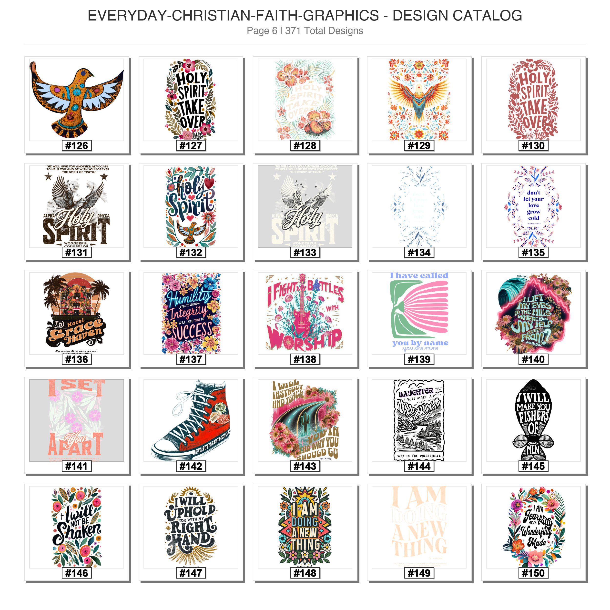 Everyday-christian-faith-graphics DTF Transfers - Religious Ready to ...