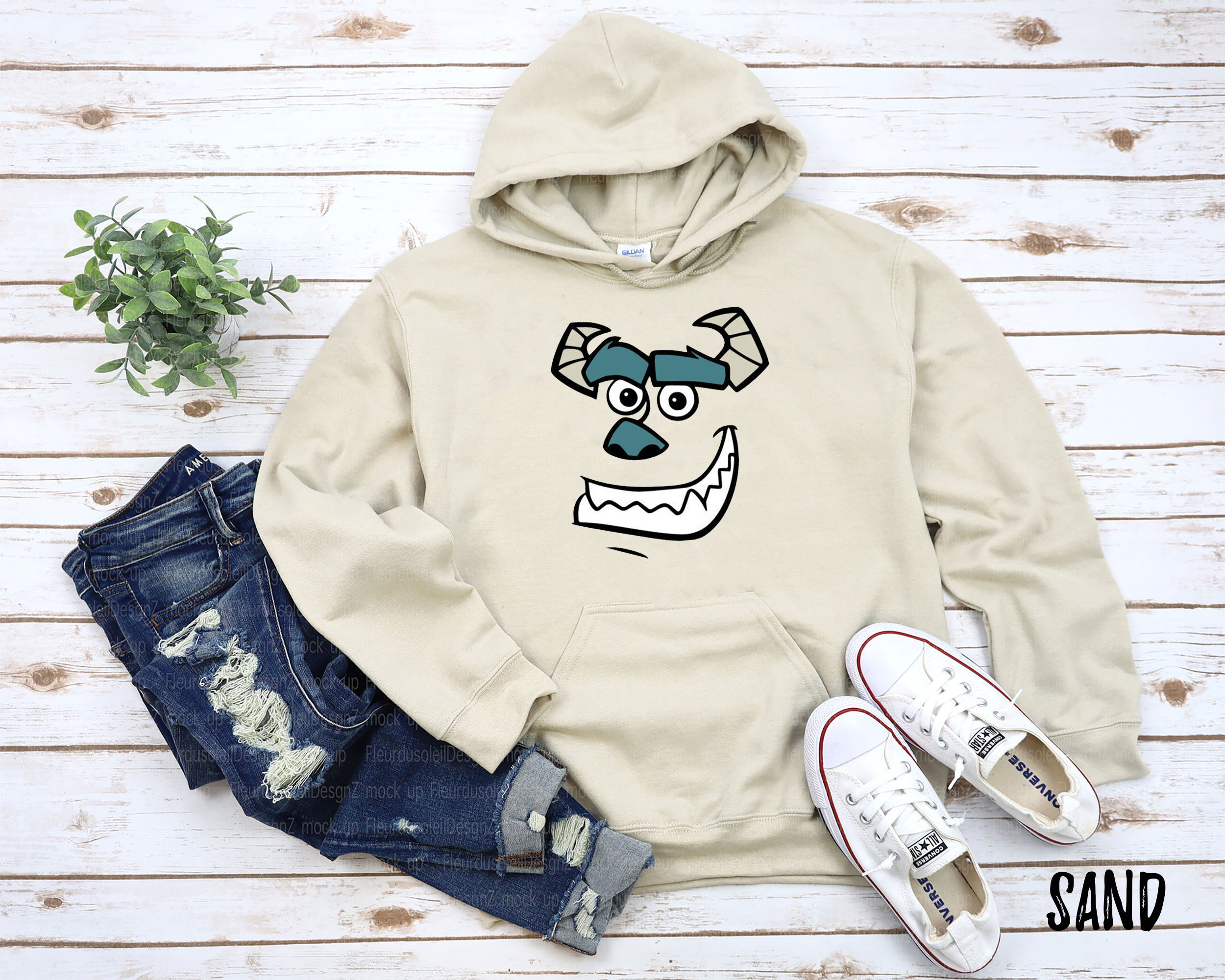 Monster's Inc Portrait Unisex Hoodie Sweatshirt Disney - Etsy