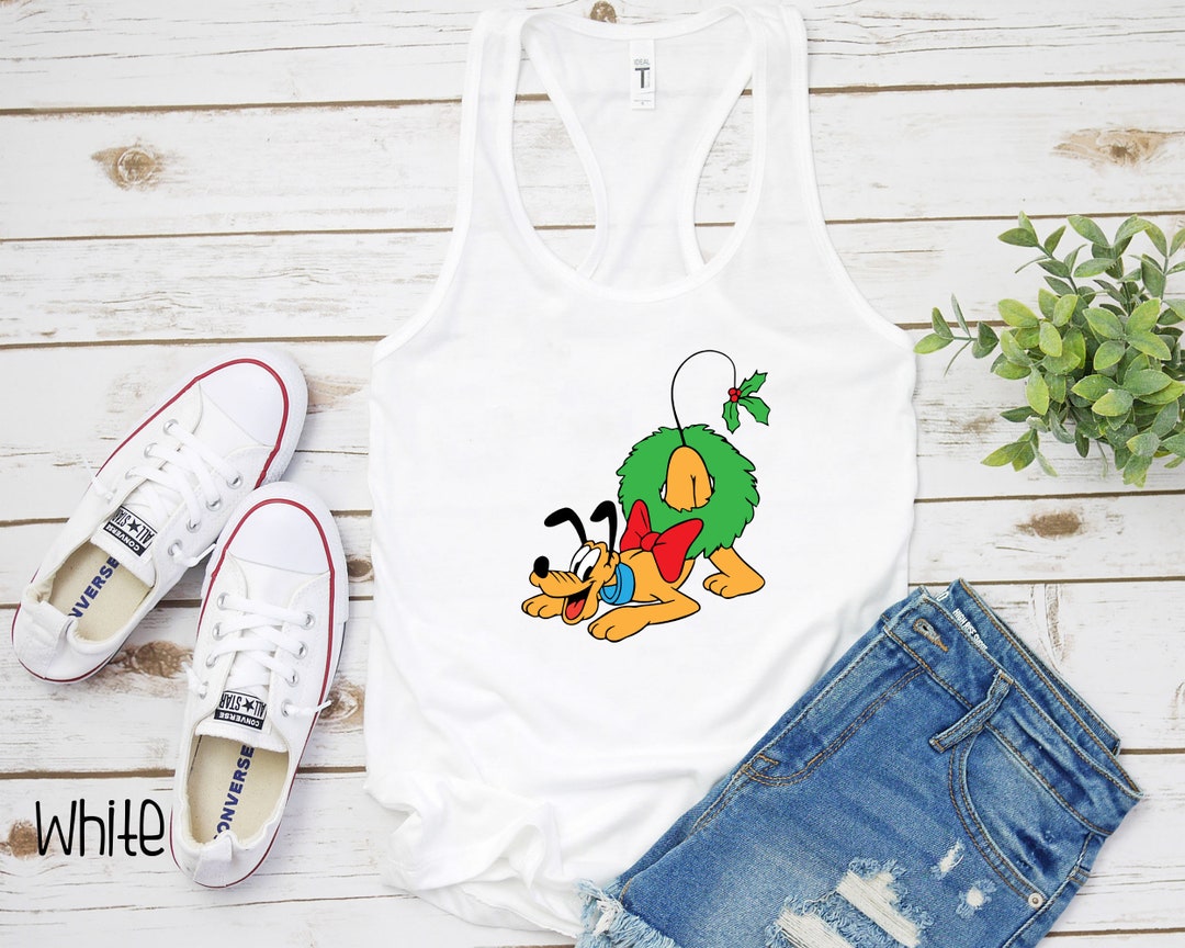 Pluto Mistletoe Reef Womens Racerback Tank Theme Park Fantasy Vacation ...