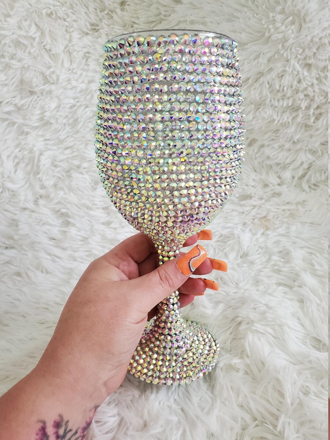 Bling Wine Glass, Bedazzled Cup, Rhinestone Tumbler, Blinged Out - Etsy