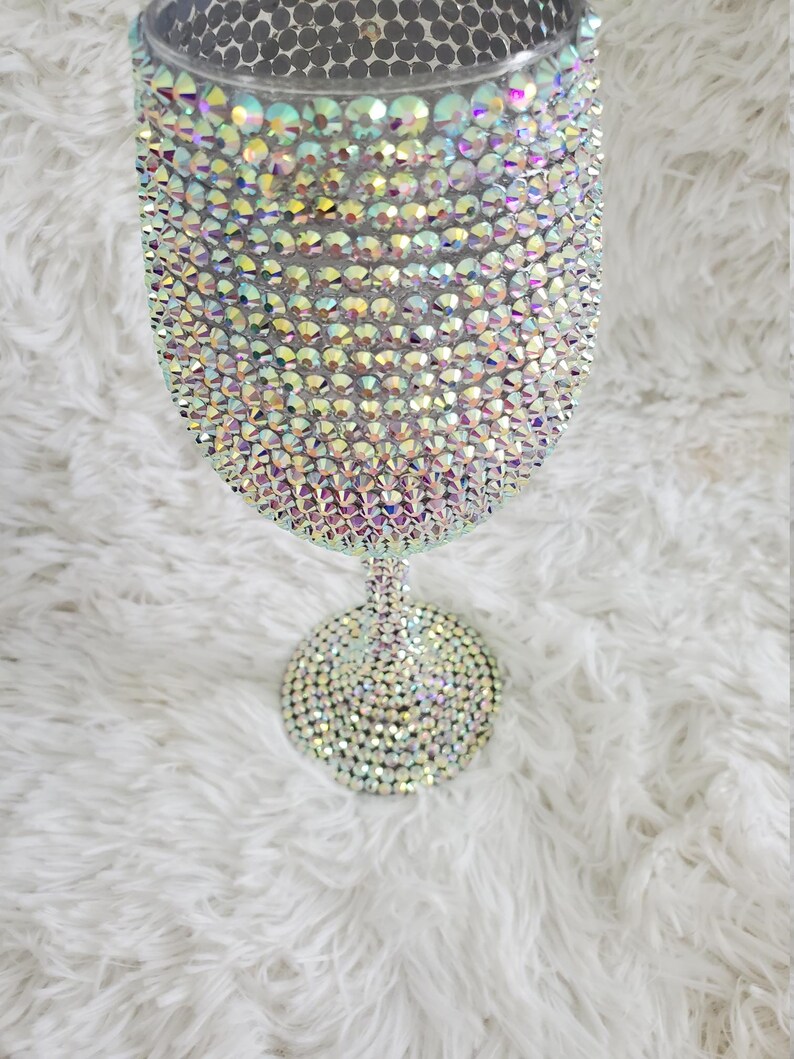Bling Wine Glass, Bedazzled Cup, Rhinestone Tumbler, Blinged Out - Etsy