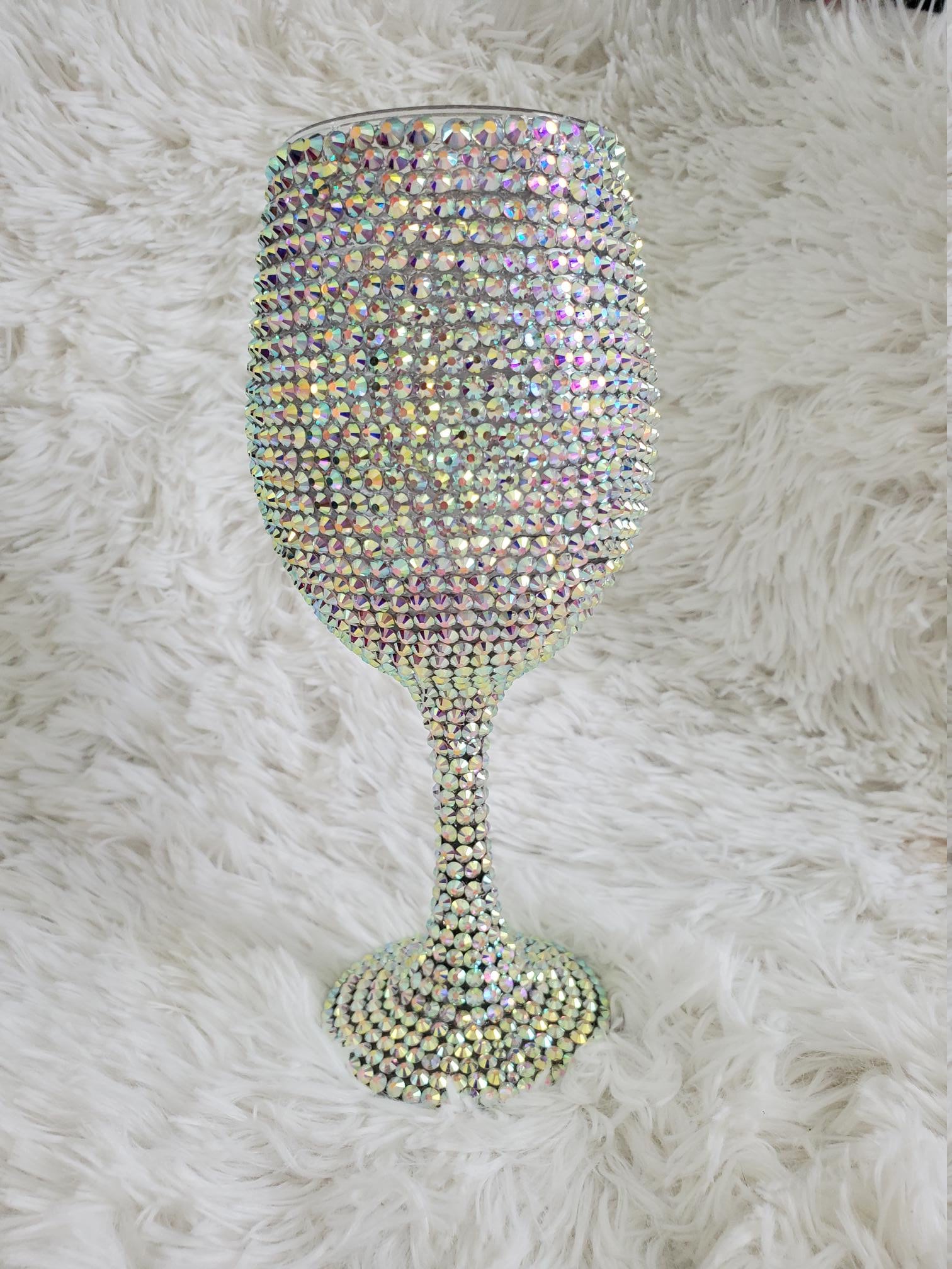 Bling Wine Glass, Bedazzled Cup, Rhinestone Tumbler, Blinged Out - Etsy