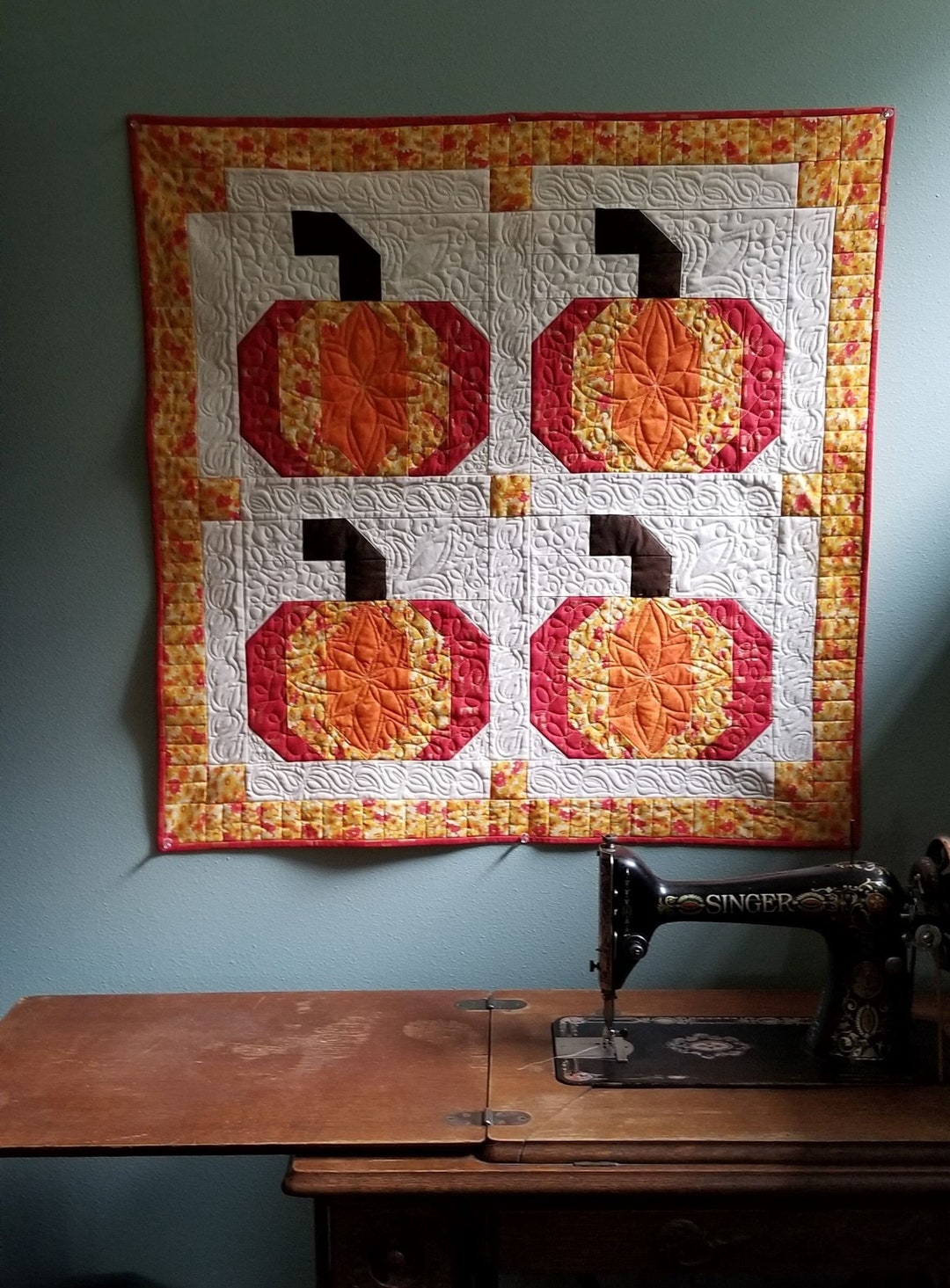 Pumpkin Patch - Quilt Pattern - Wall Hanging - Etsy