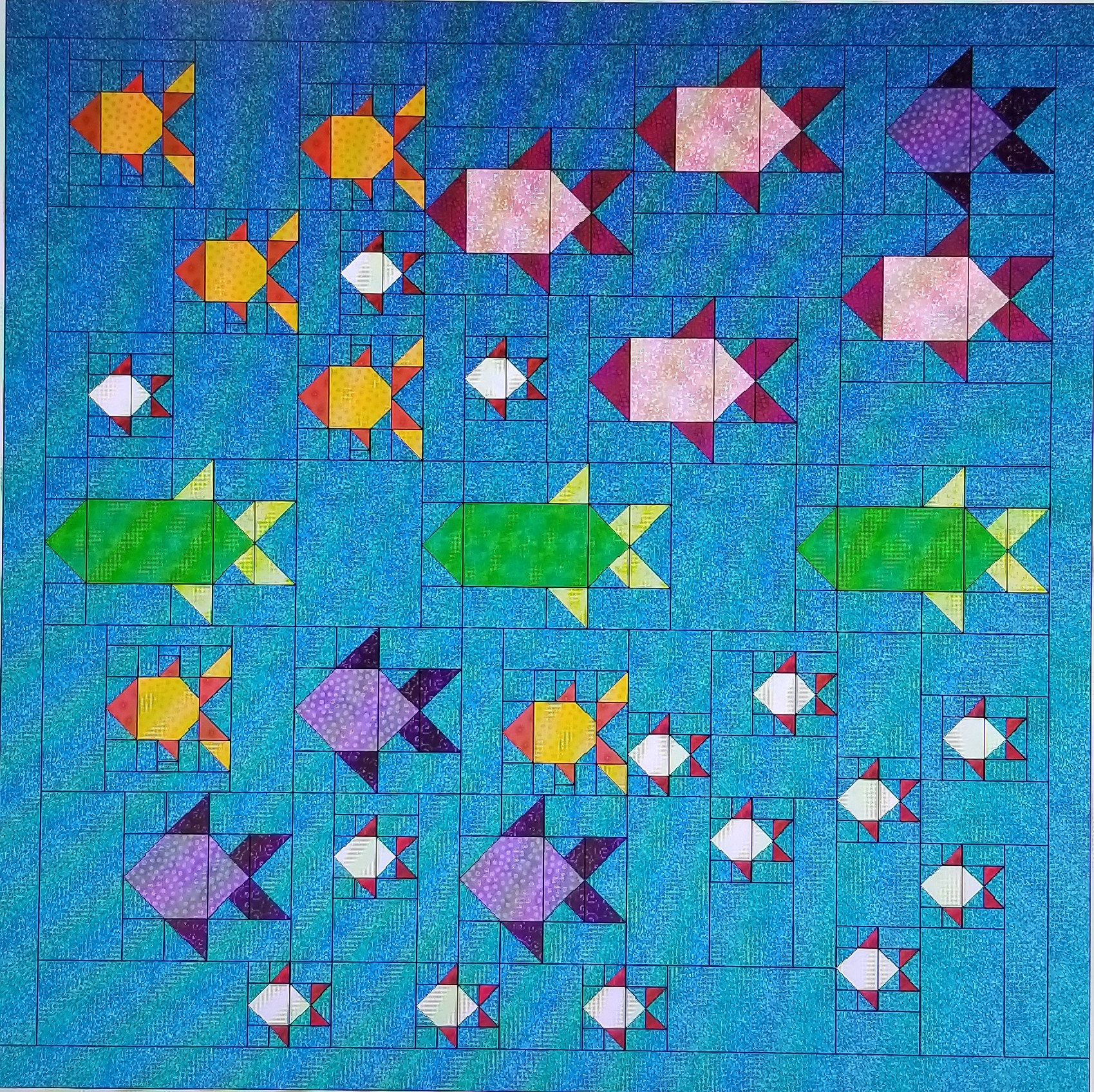 Fishies - Baby Quilt - PDF Quilt Pattern - Etsy