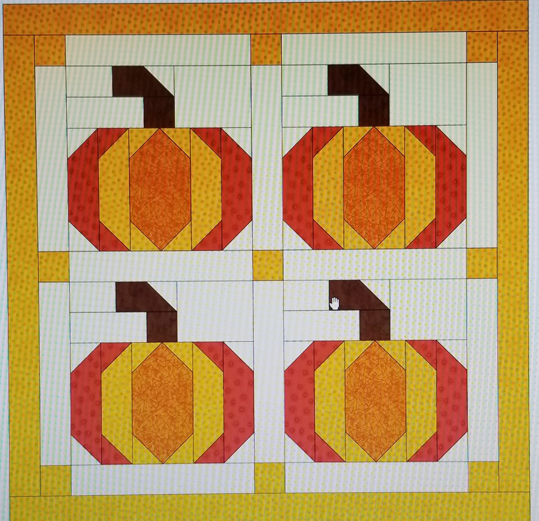 Pumpkin Patch - Quilt Pattern - Wall Hanging - Etsy