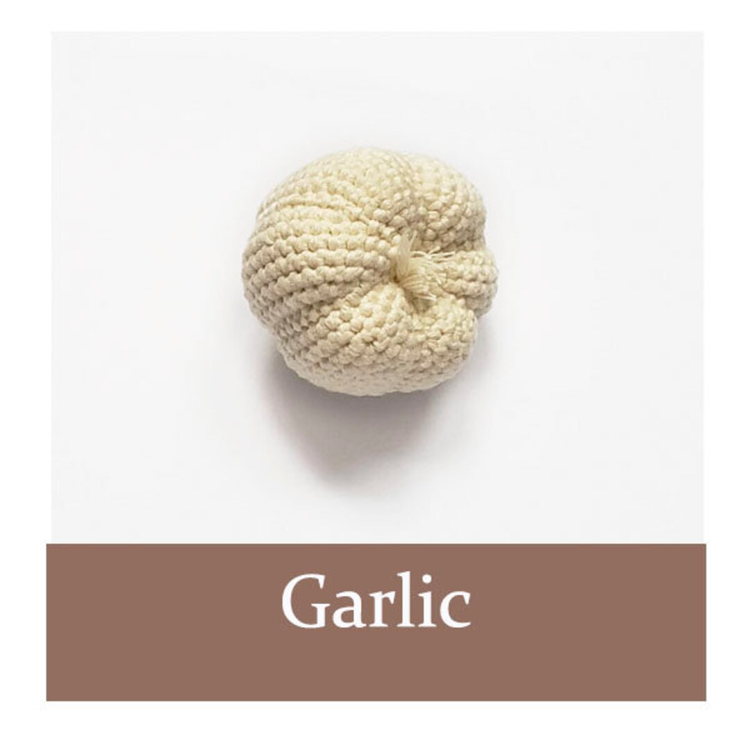 GARLIC Crochet Pattern PDF Play Food Realistic Vegetables - Etsy