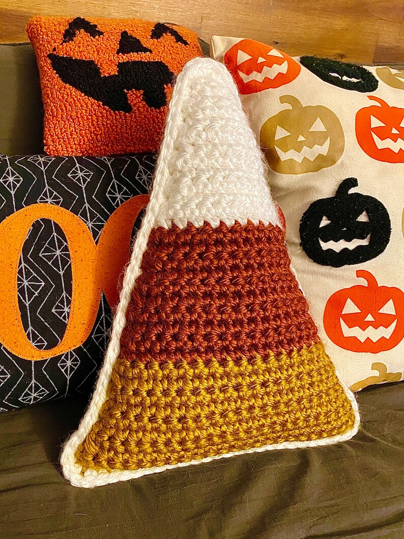 Crochet Pattern/ Candy Corn Pillow/ PDF Download Only - Etsy