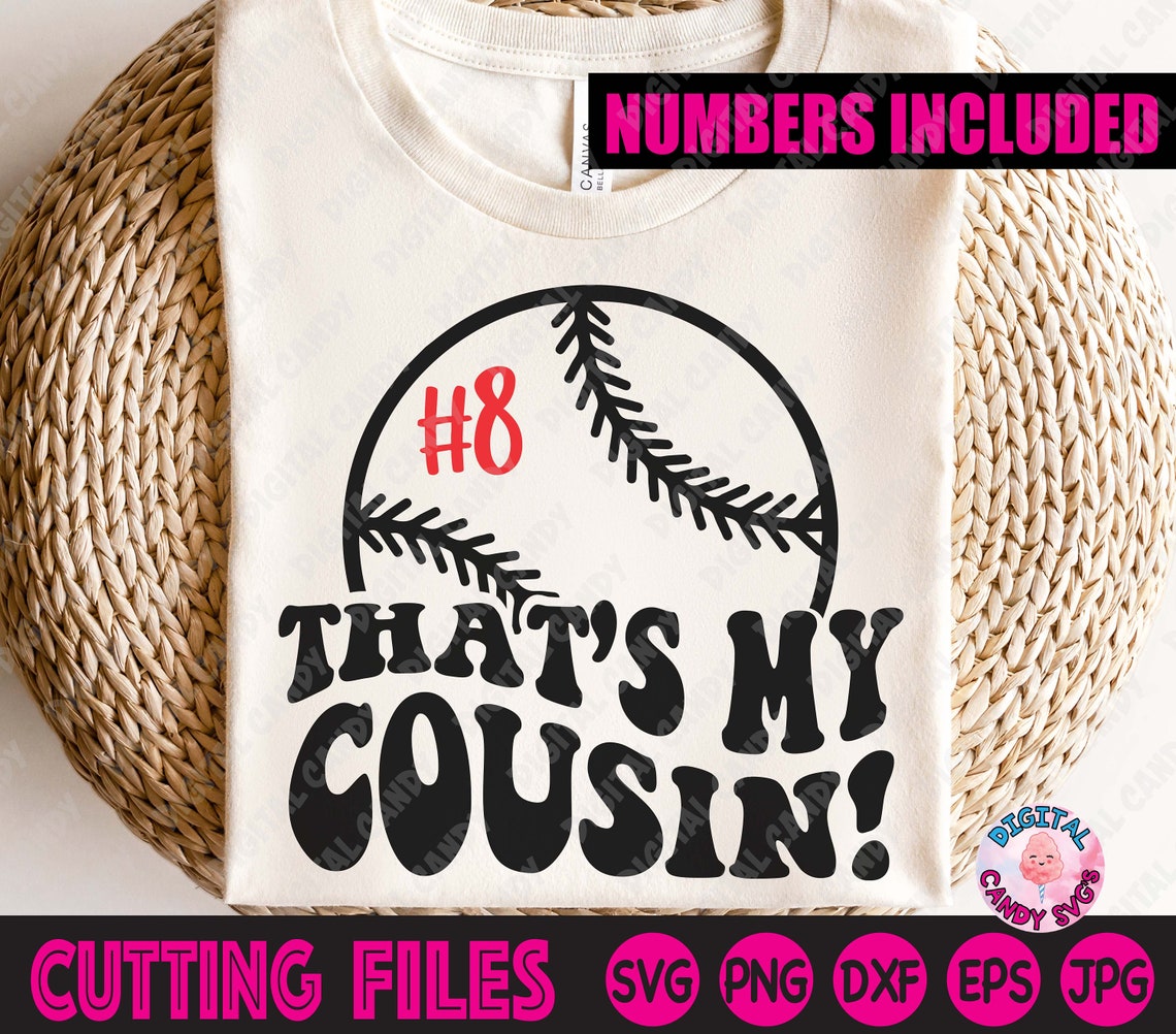 Baseball Svg, Baseball Cousin Svg, Baseball Aunt Svg, That's My Cousin ...