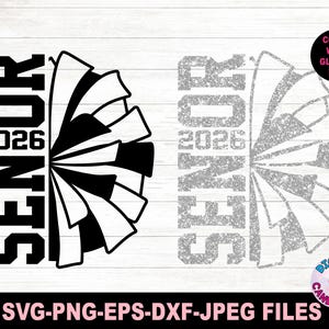 Cheer Senior Svg Png, Senior 2026 Svg, Dance Senior Svg, Graduate Svg ...