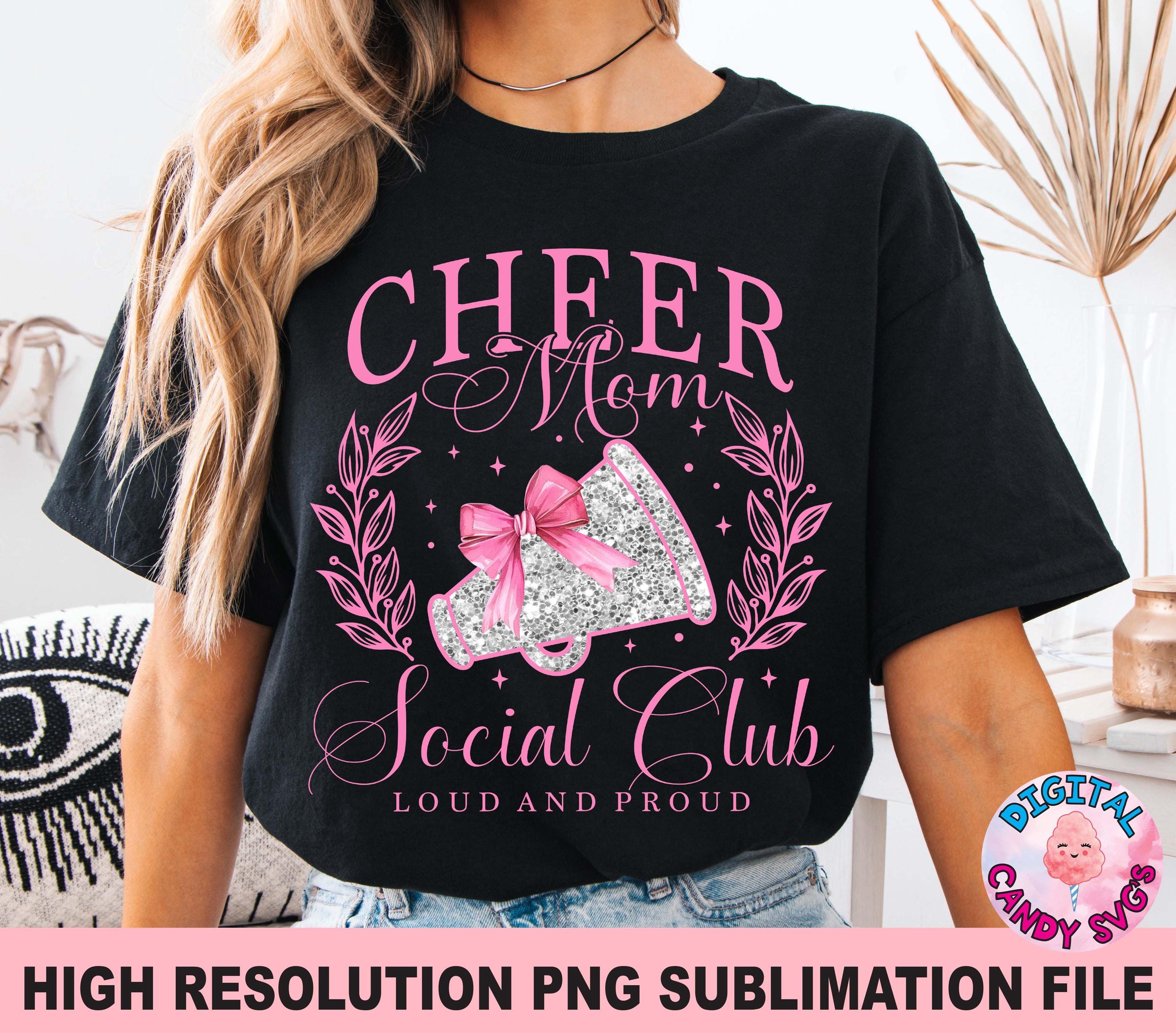 Cheer Mom Social Club Png, Cheer Mom Png, Cheer Png, Cheerleading Png ...