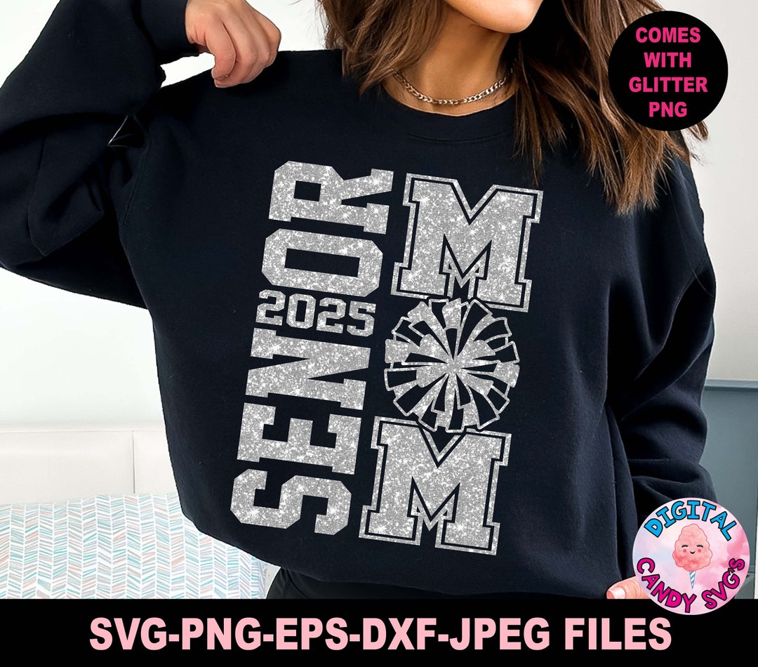 Cheer Senior Svg, Cheer Mom Svg, Senior 2025 Svg, Football Mom Svg ...