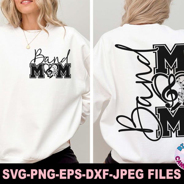 Band Mom Svg - Etsy