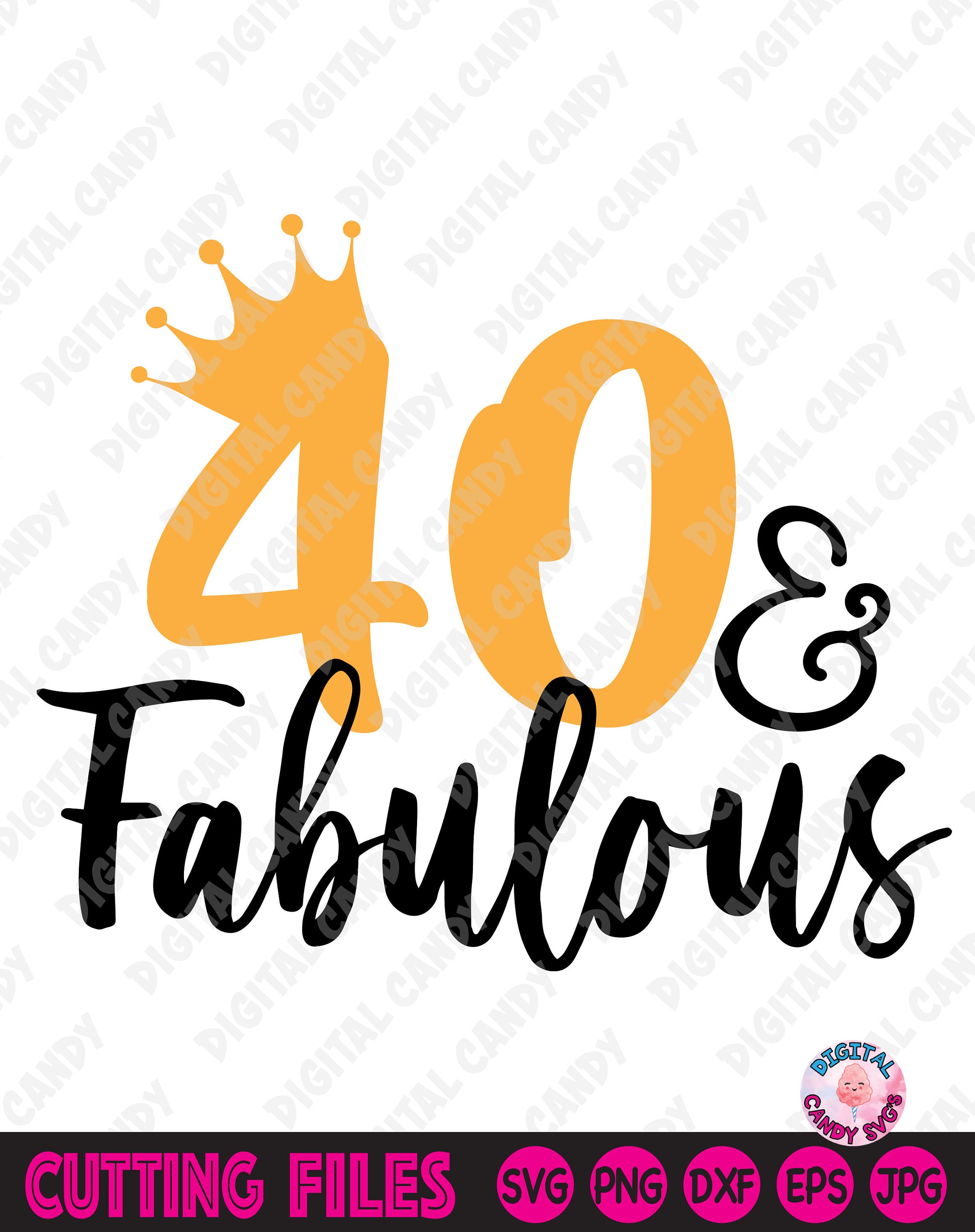 40 and Fabulous Svg 40th Birthday Svg Women's Birthday - Etsy