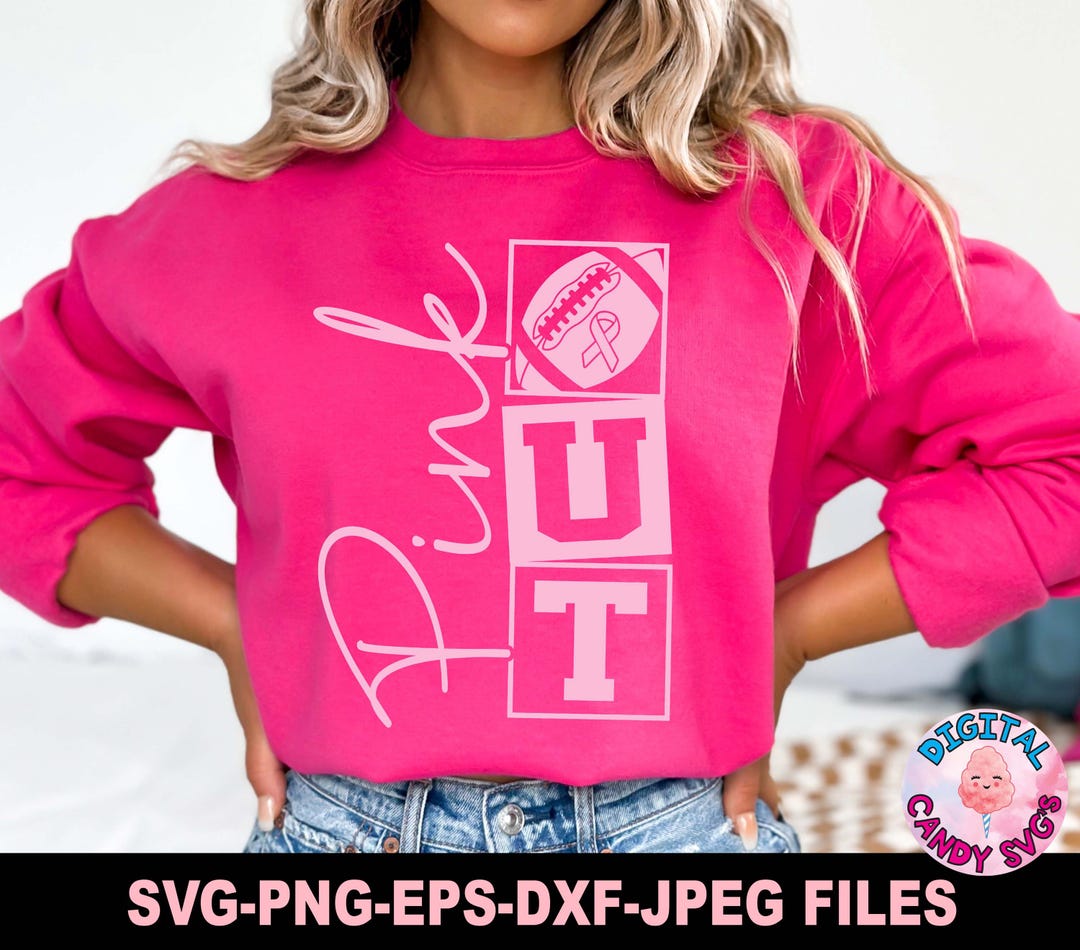 Pink Out Football Svg Png, Breast Cancer Awareness Svg Png, Together We ...