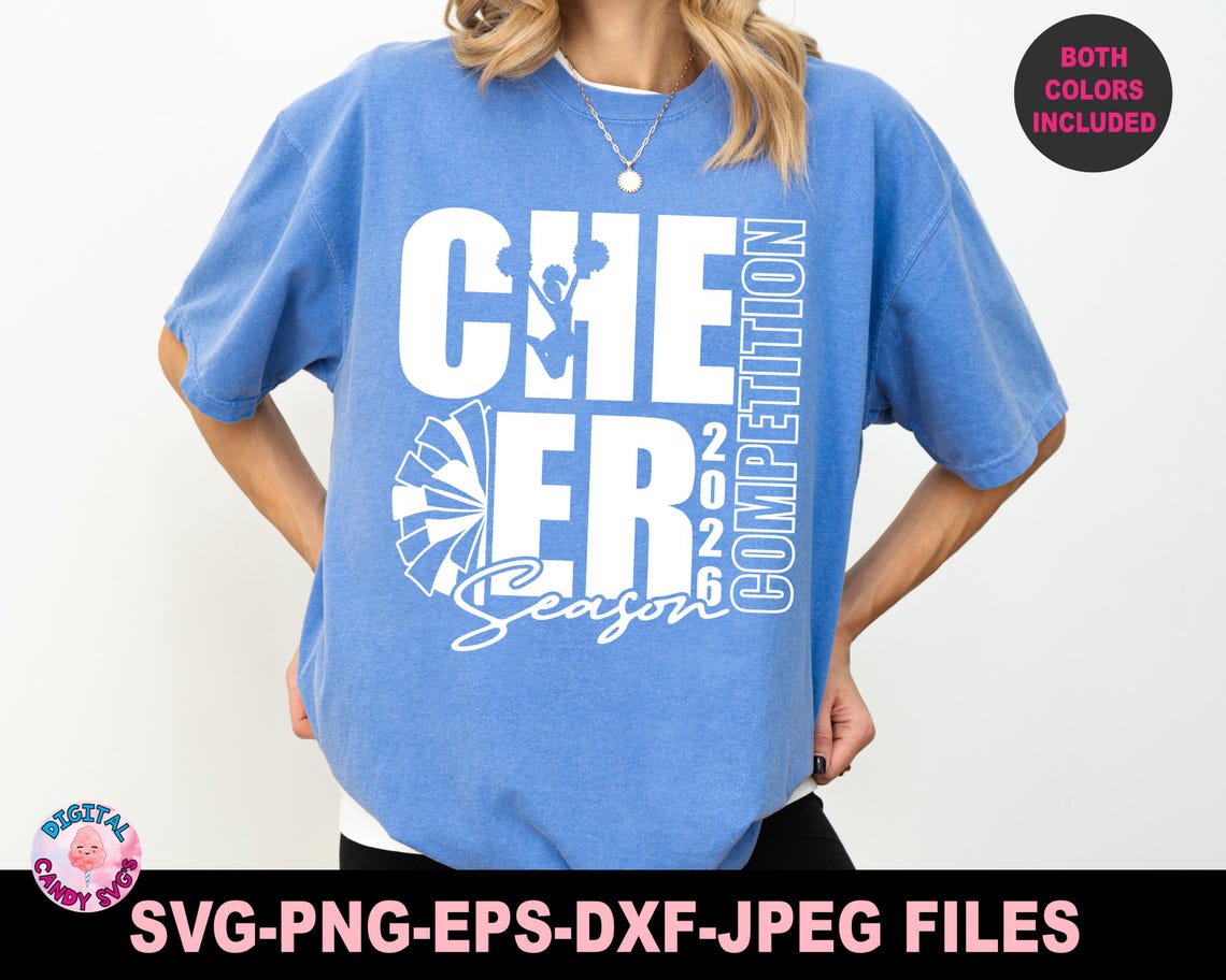 Cheer Competition Season Svg Png, Cheer Svg Png, Cheer Mom Svg Png ...