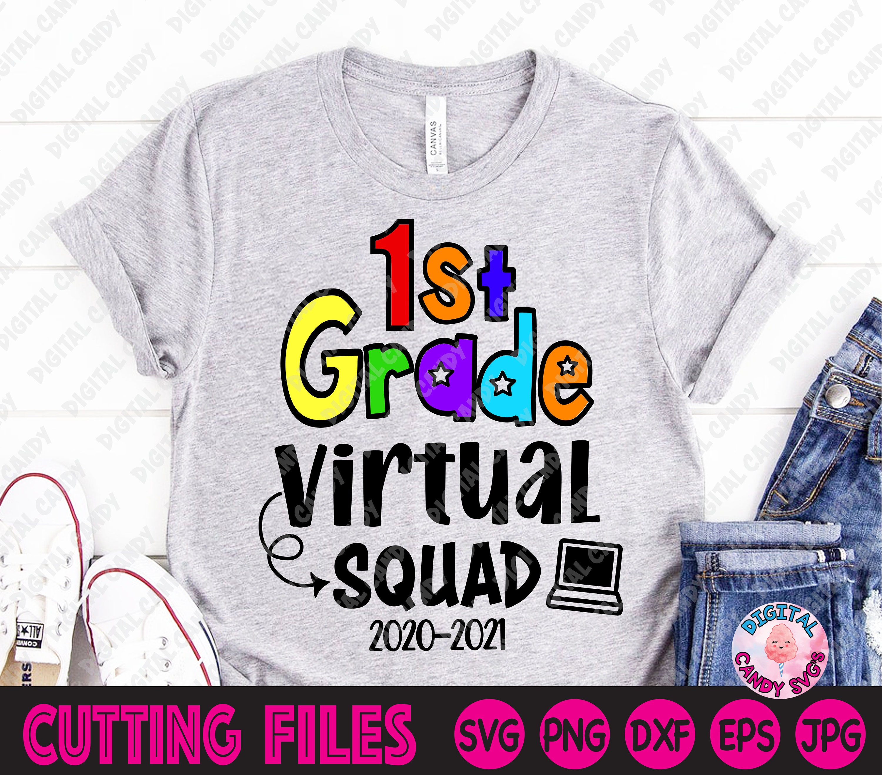 1st Grade Virtual Squad Svg 1st Grade Squad Svg Virtual | Etsy