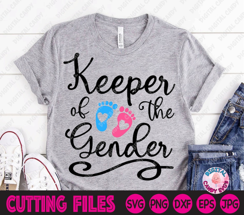 Keeper of the Gender Svg, Gender Reveal Svg, Boy or Girl Svg, Pink or ...