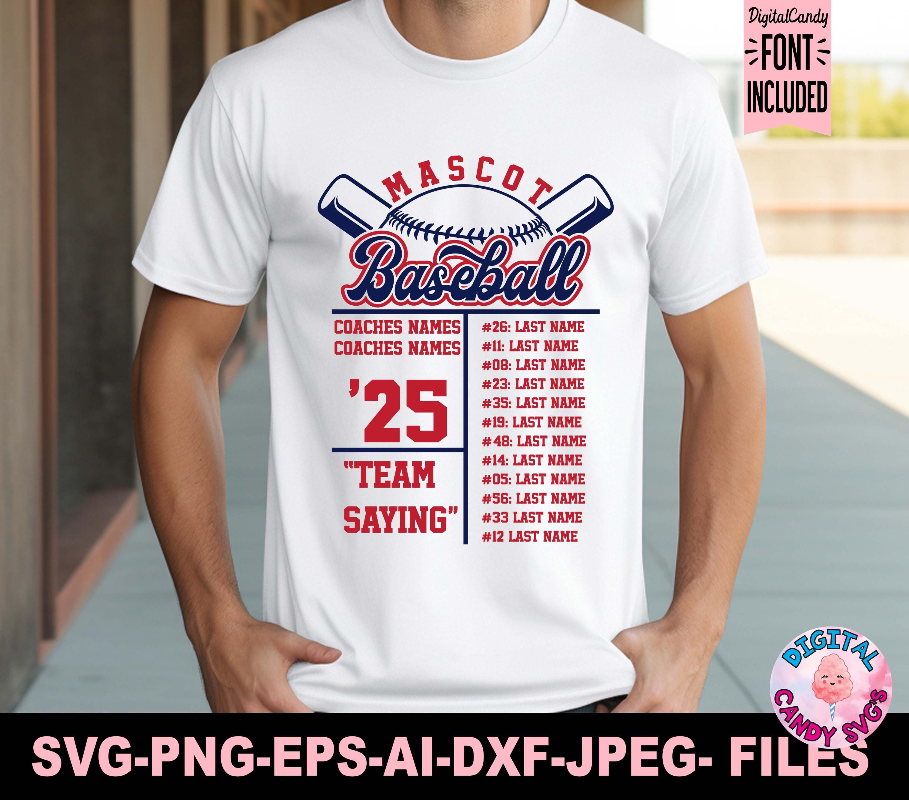Baseball Roster Template Svg Png, Baseball Svg Png, Baseball Team ...