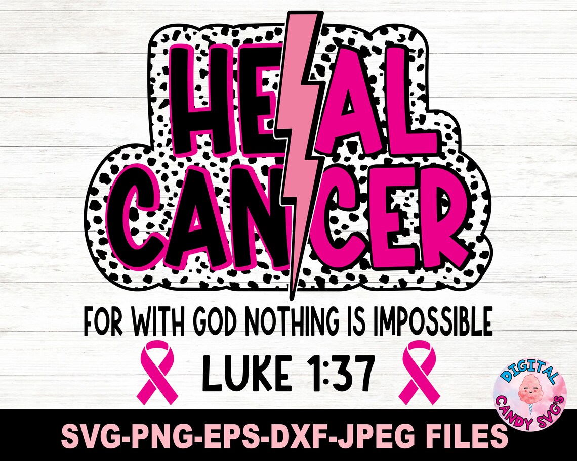 Heal Cancer Svg Png, Breast Cancer Warrior Svg Png, Christian Svg Png ...