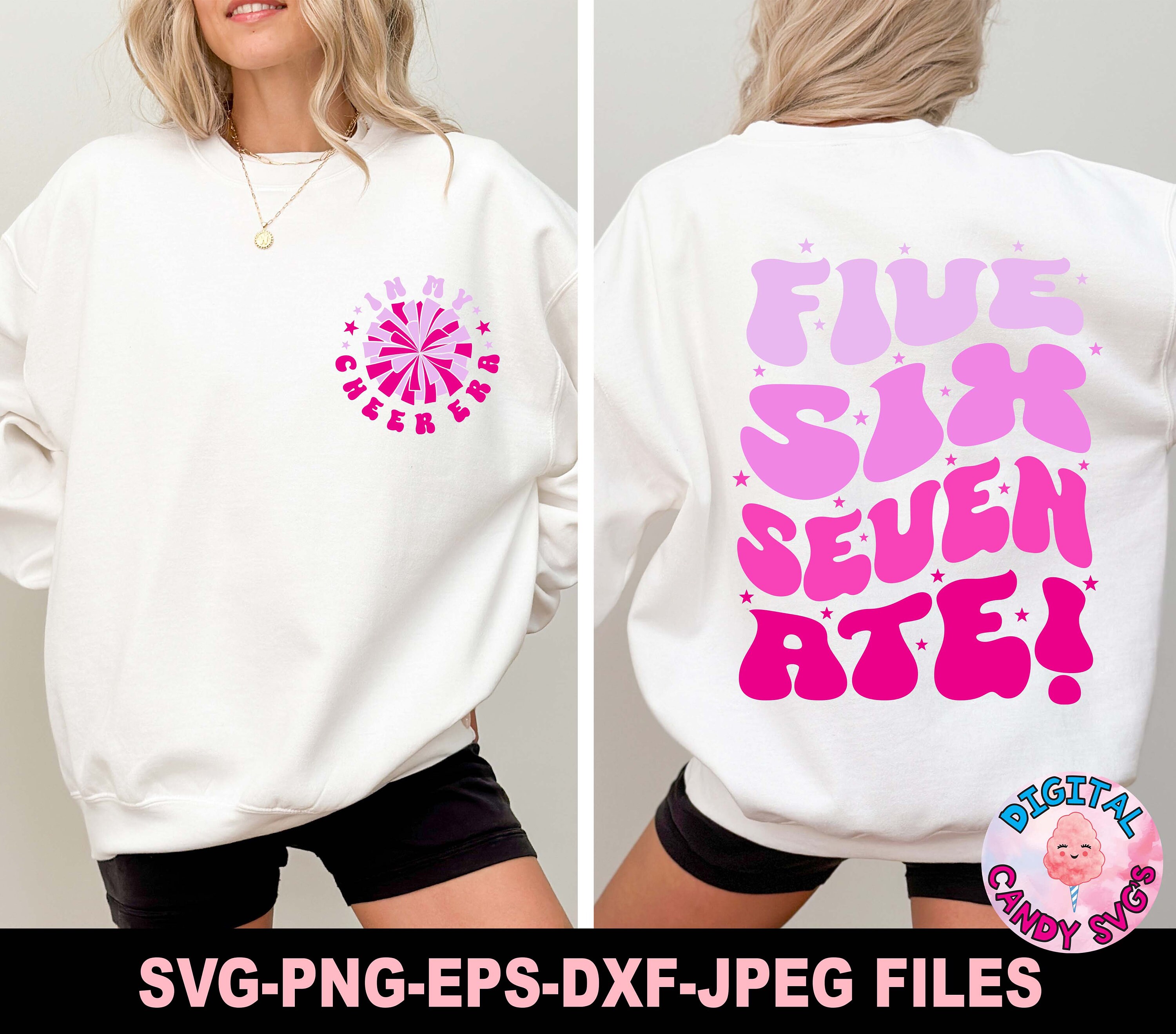 Five Six Seven Ate Svg Png, in My Cheer Era Svg Png, Cheer Svg Png ...
