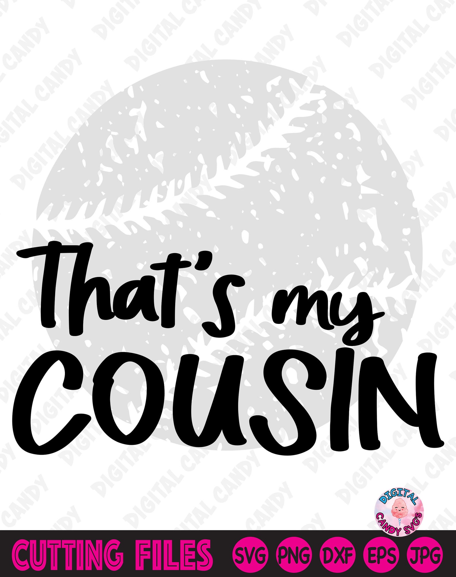 Baseball Svg, Baseball Cousin Svg, Baseball Aunt Svg, That's My Cousin ...