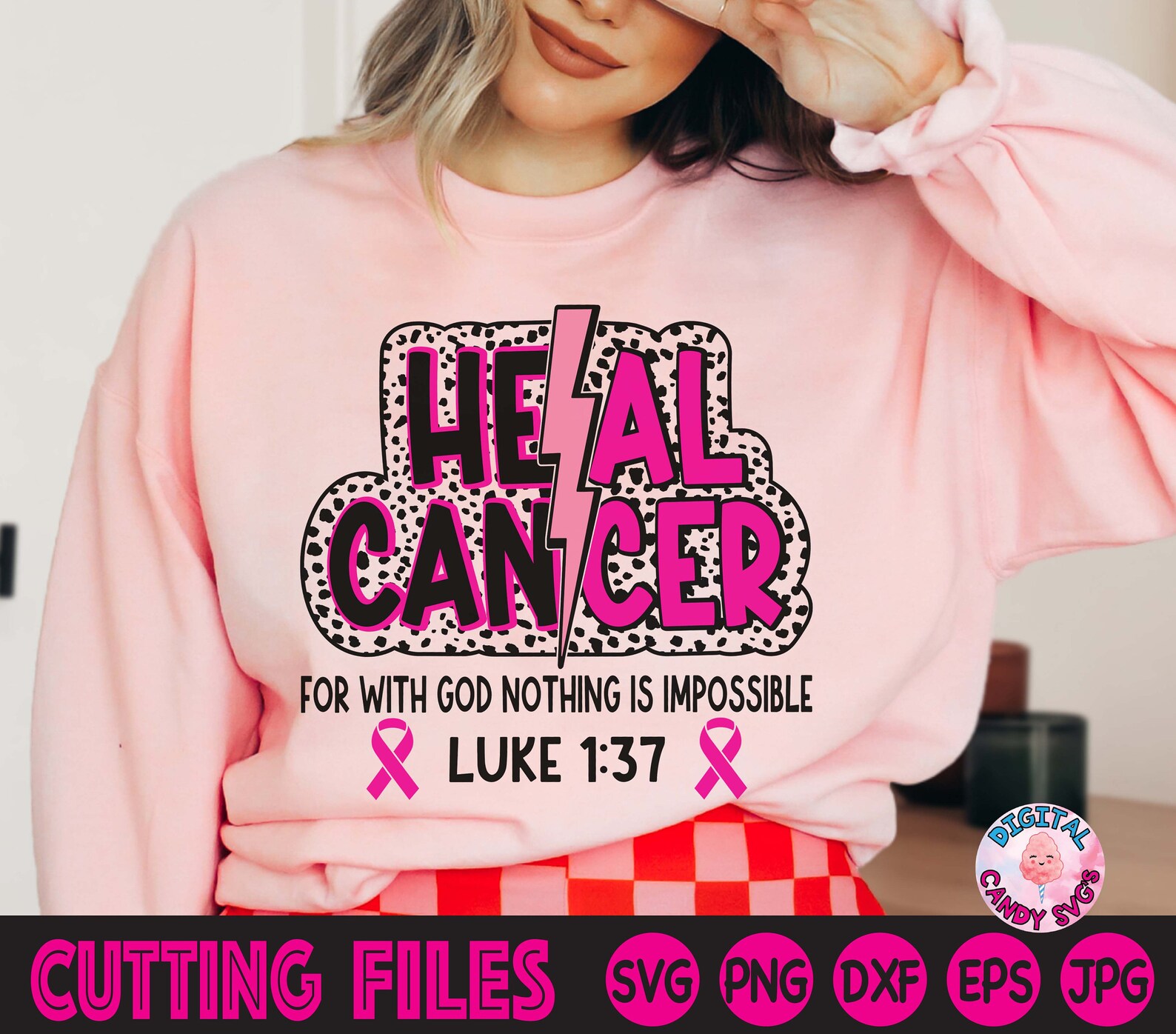 Heal Cancer Svg Png, Breast Cancer Warrior Svg Png, Christian Svg Png ...