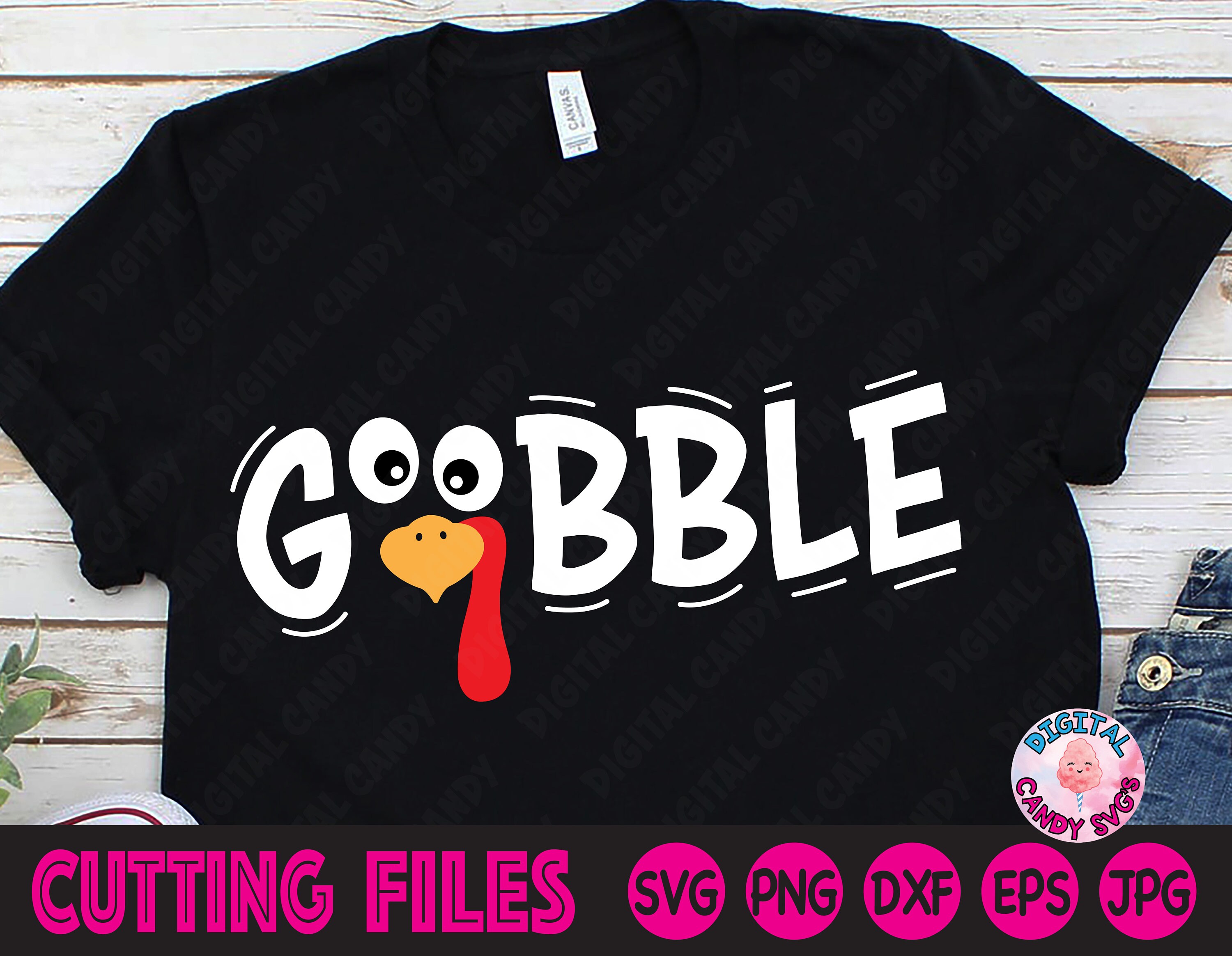 Gobble Svg Thanksgiving Svg Turkey Svg Turkey Face Svg Svg | Etsy