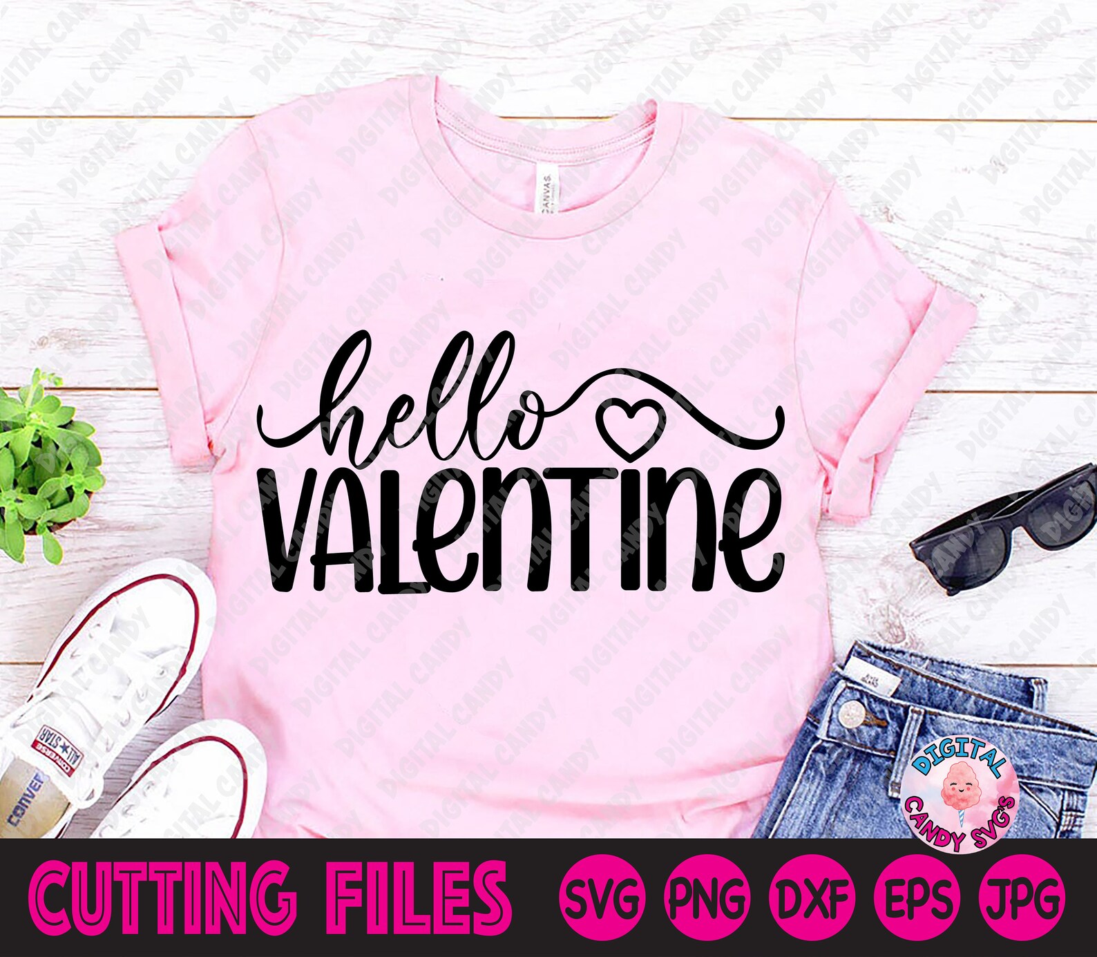 Hello Valentine Svg Valentines Day Svg Valentines Svg Love | Etsy